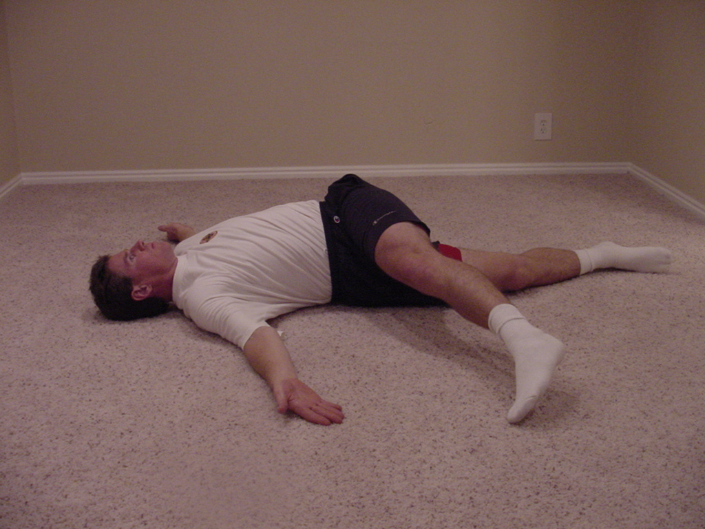 poses done lying on the floor